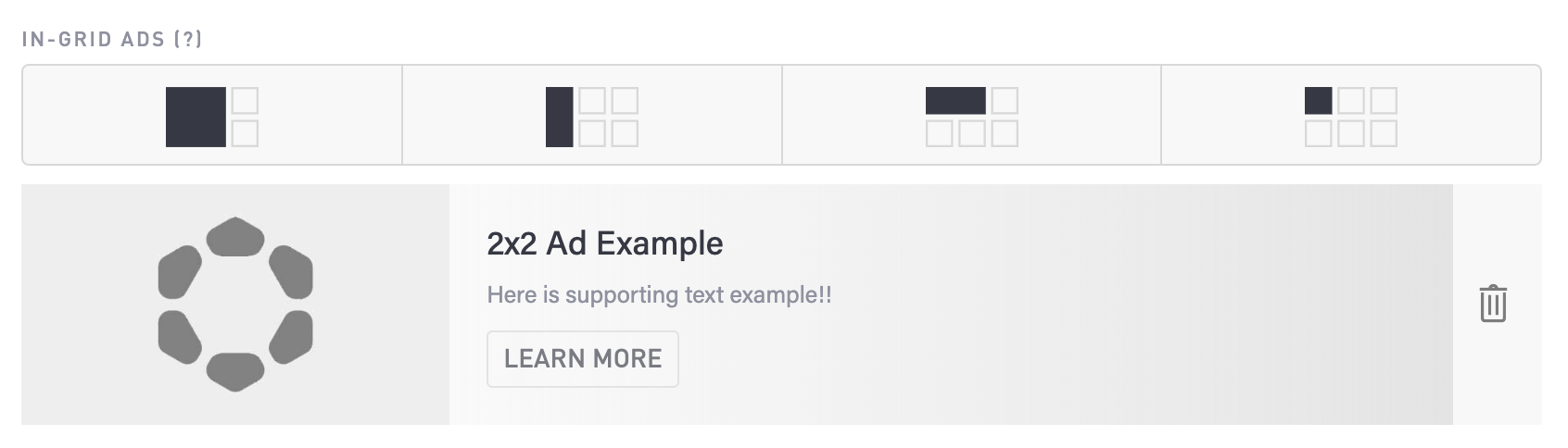 How to Make In-Grid Ads